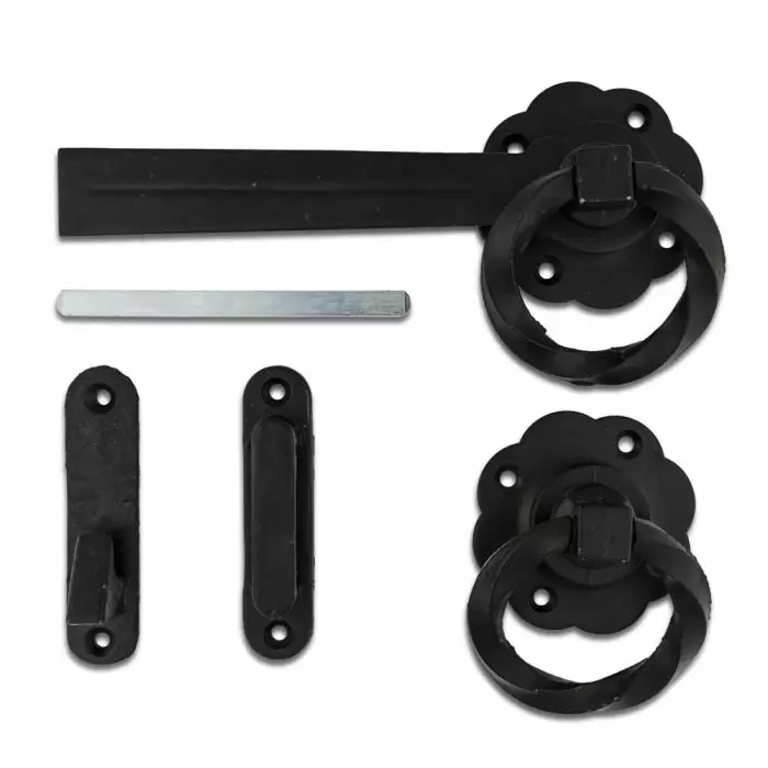 Ring Gate Latch – Black Ring Latch – PY Timber Warehouse